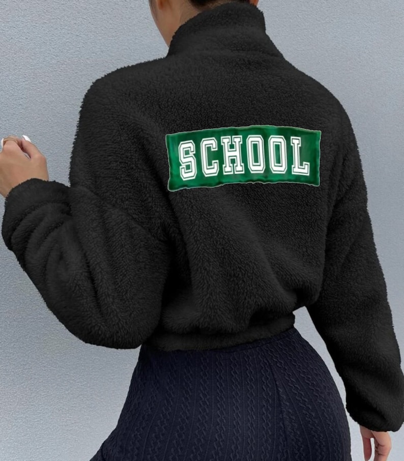 Custom College Team or Your Text Personalized Patch Fuzzy - Etsy