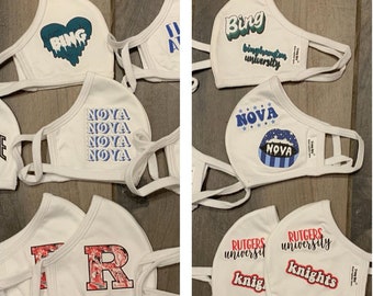 College Face Mask | Etsy