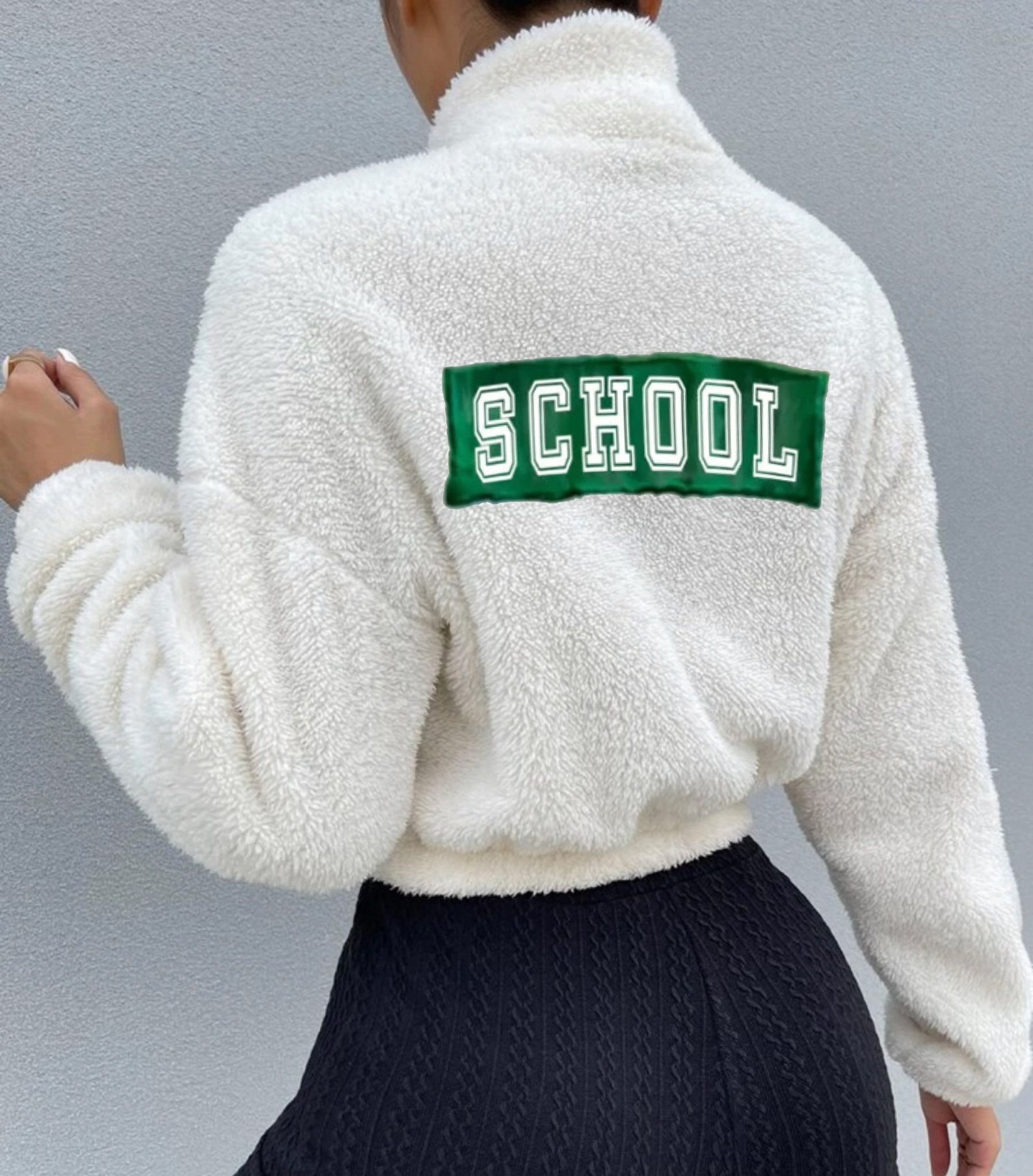 Custom College Team or Your Text Personalized Patch Fuzzy - Etsy