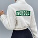 Custom College, Team, or Your Text Personalized Patch Fuzzy Bear Coat ...