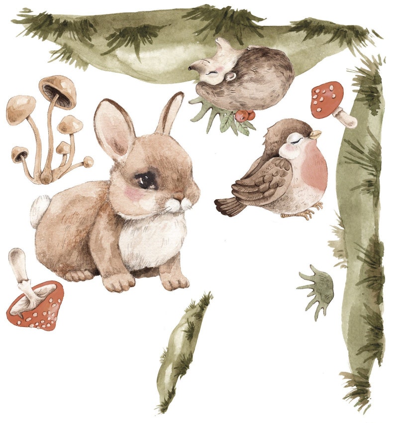 Big Wall Sticker Set for Kids Nursery Wall Sticker Big Set - Etsy