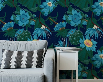 Lttle Red Flowers Removable Wallpaper Pattern 101 - Etsy