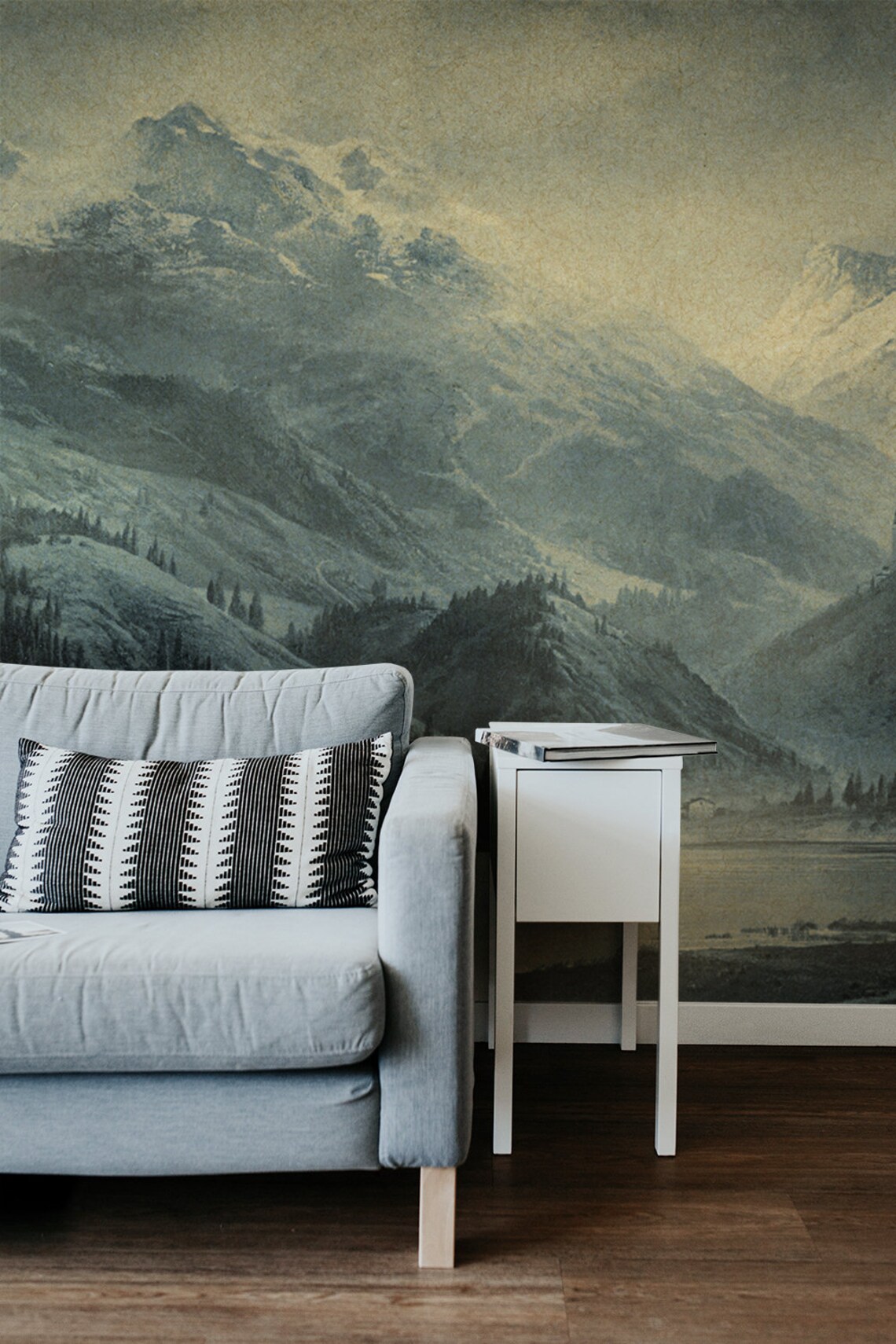 Mountain Landscape Removable Wallpaper Pattern 68 - Etsy