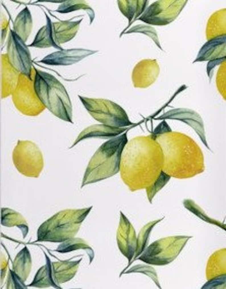 Lemon Wallpaper, Watercolor Yellow Vibrant Wall Mural, Self-adhesive ...