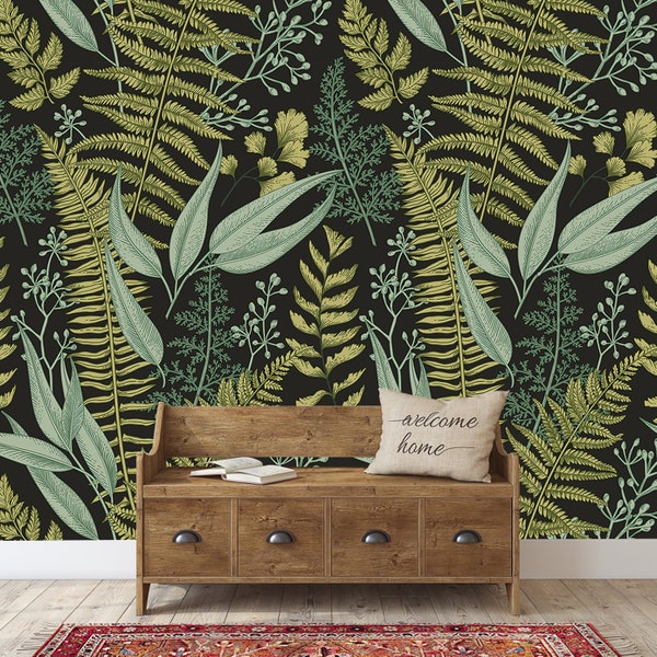 Botanical Wallpaper - Etsy UK
