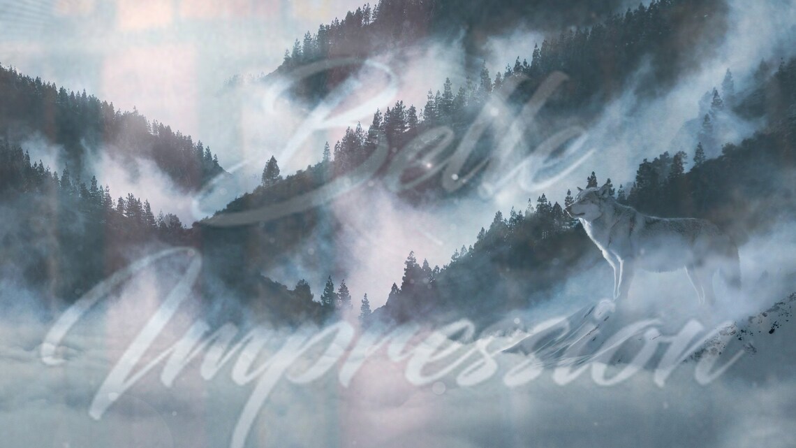 Arctic Wolf Winter Mountain Wall Mural: Peel and Stick Wallpaper - Etsy