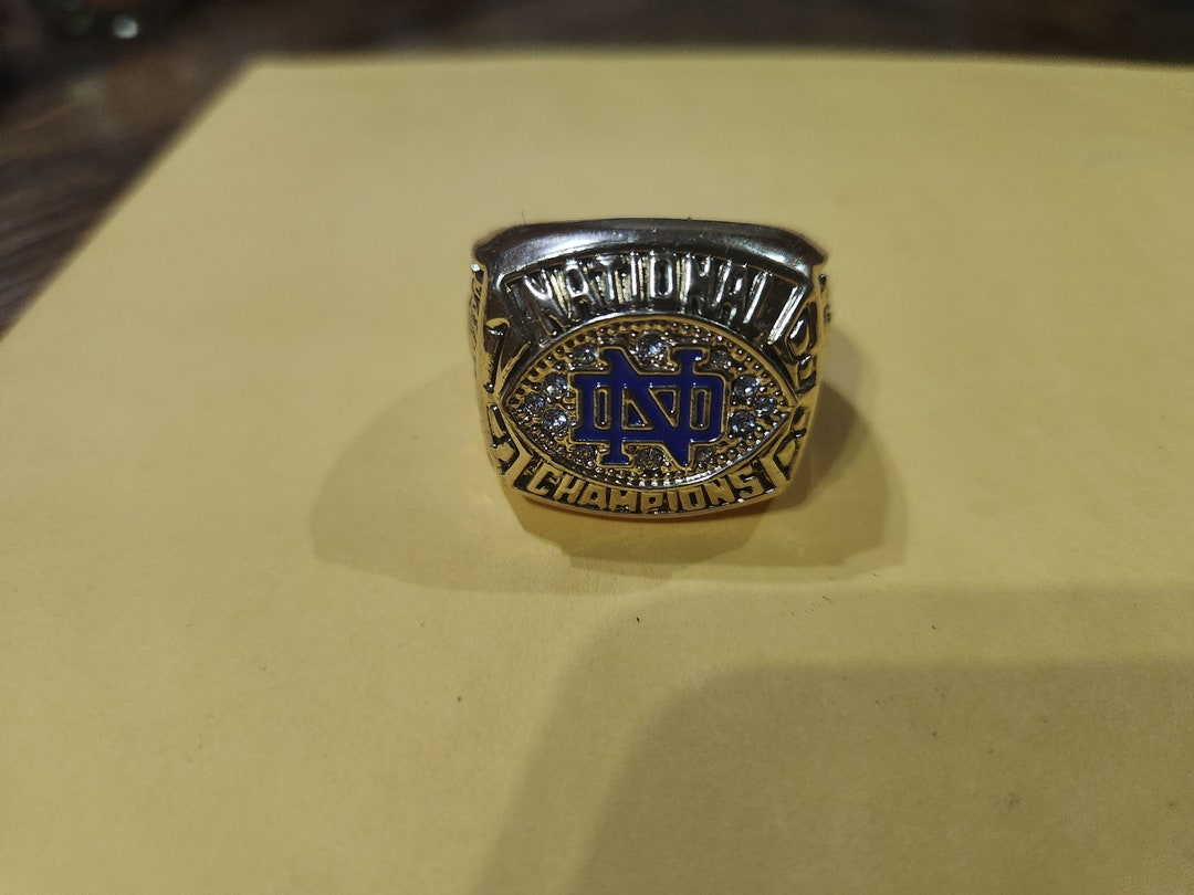 1988 Notre Dame Commerative Championship Fan Ring Sz 11 - Etsy