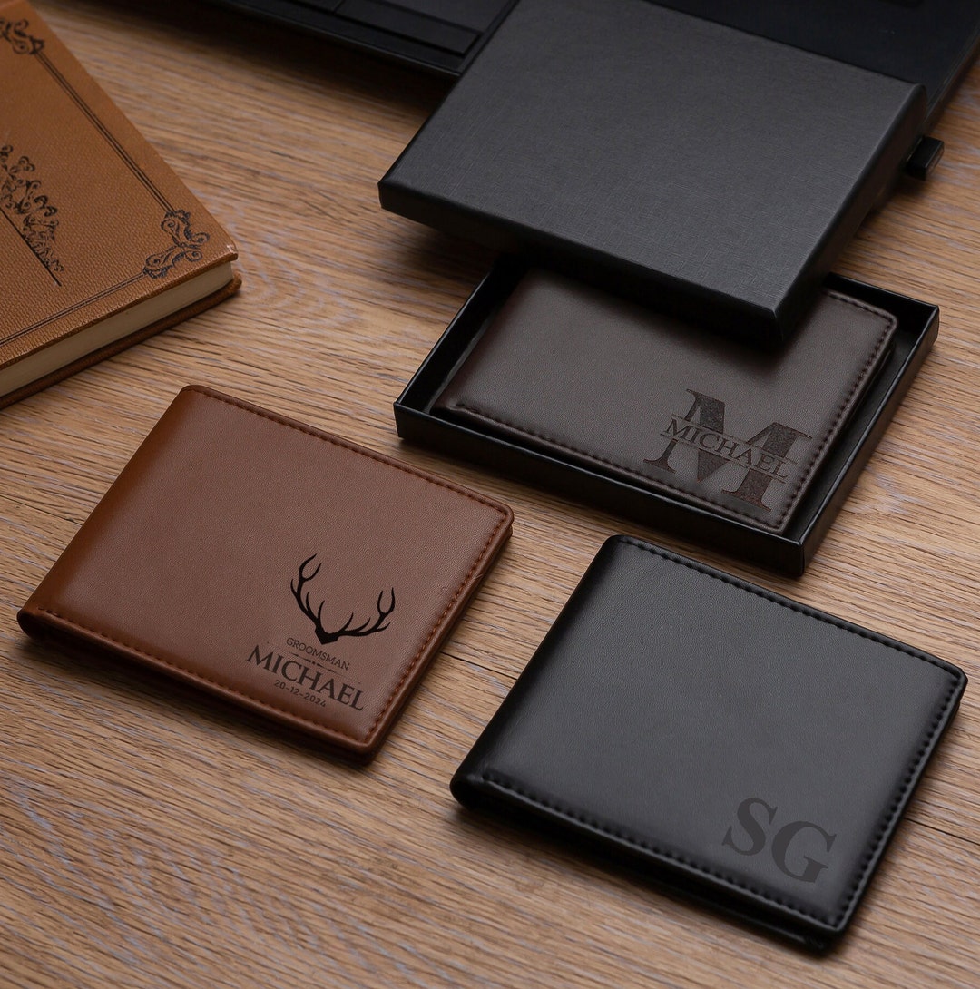 Personalized Wallet Men,mens Leather Wallet,anniversary Gift,boyfriend ...