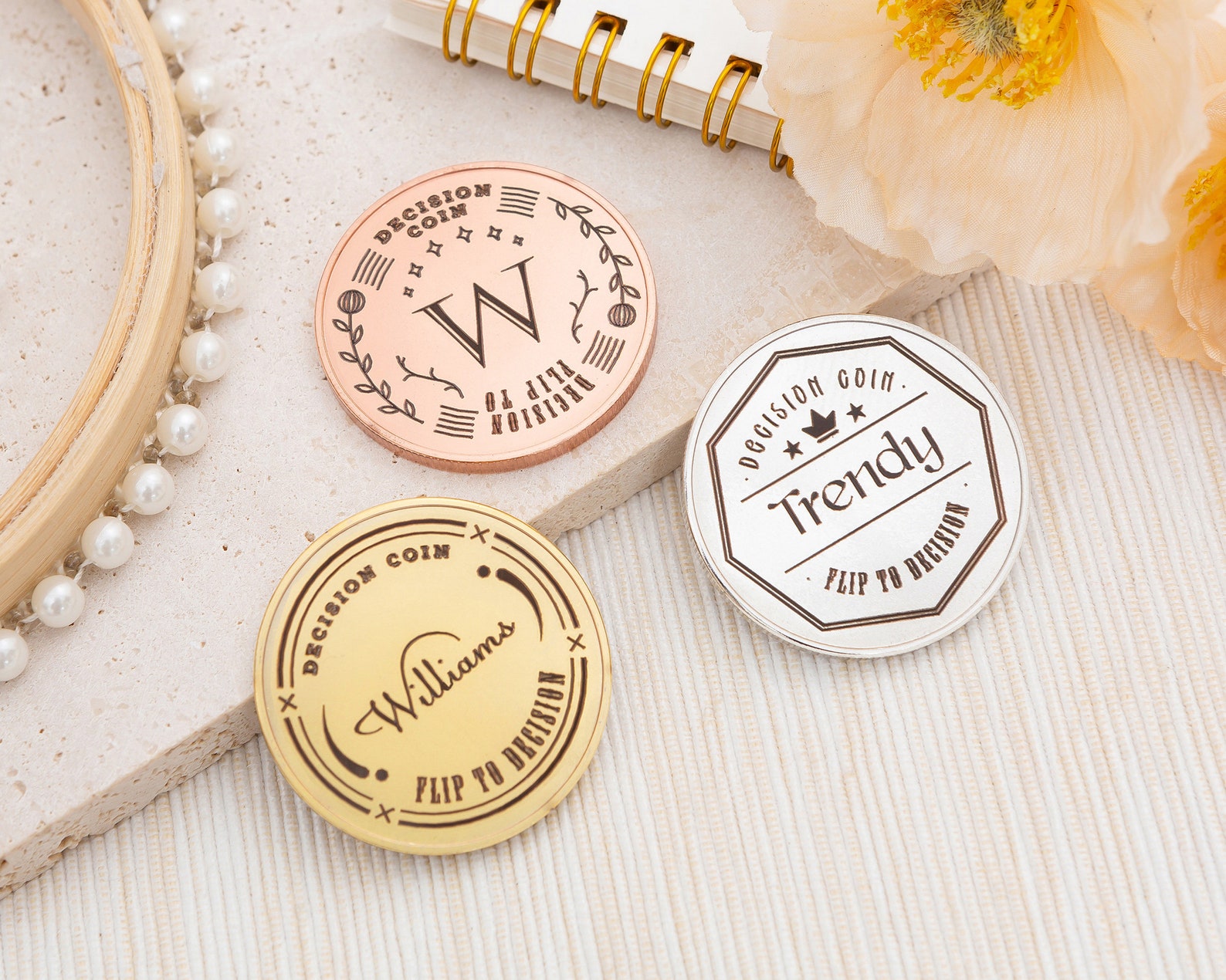 Personalized Coin,custom Flip Coin,decision Making Coin,couple Decision ...