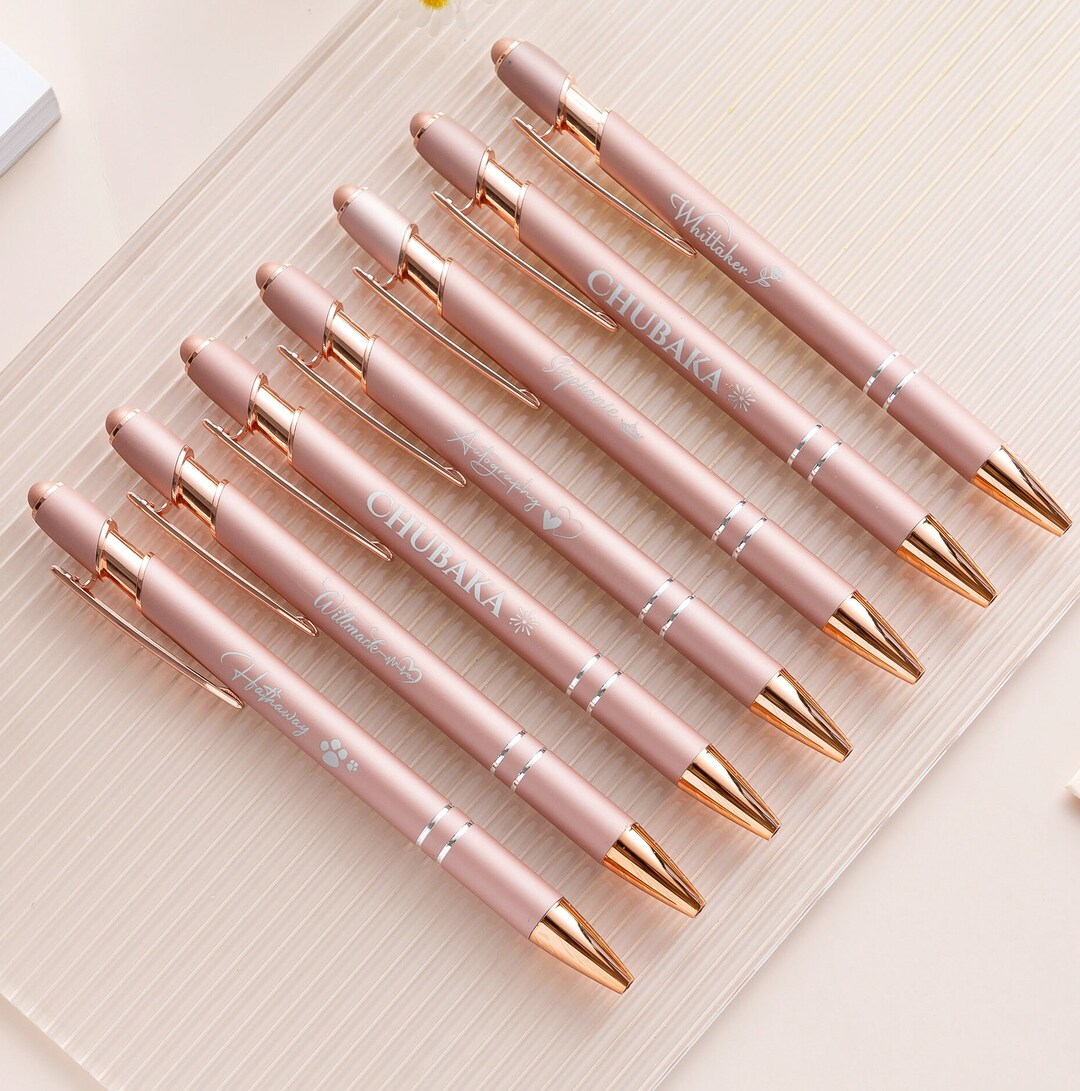 Personalized Bridesmaid Pens,name Pens,monogram Pen,custom Wedding ...