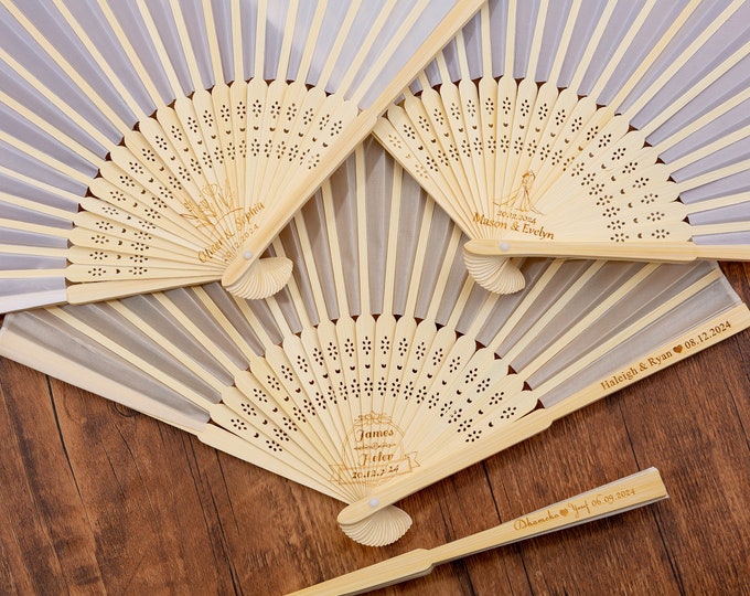 Custom Fan Favor, Wedding Folding Fan, Bridal Fan Gift, Hand Fan Decor ...