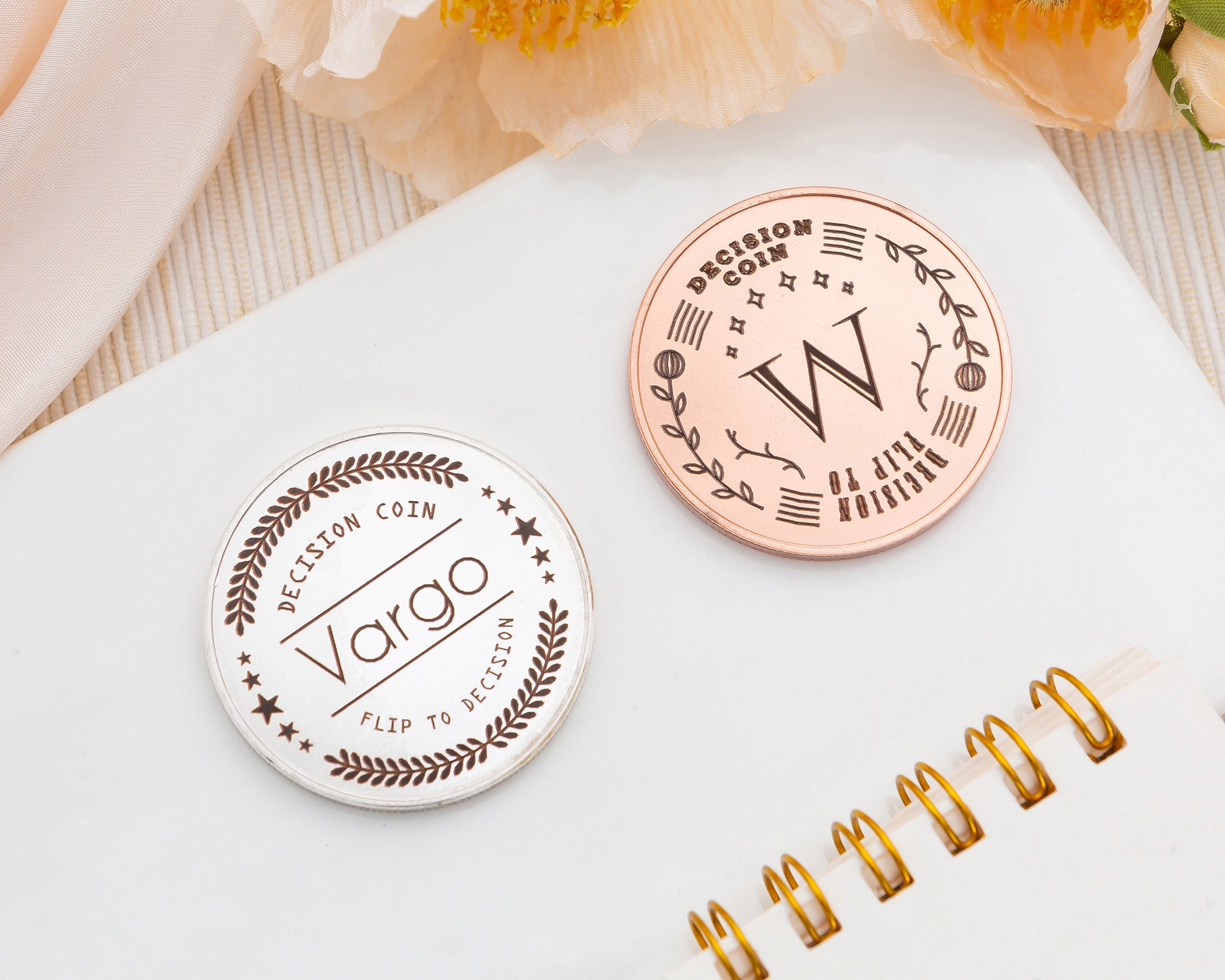 Personalized Coin,custom Flip Coin,decision Making Coin,couple Decision ...