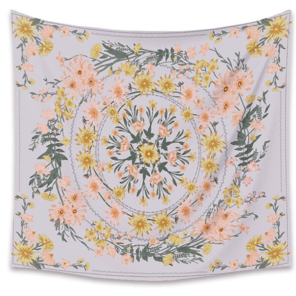 Medallion Tapestry - Etsy