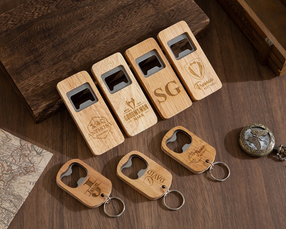 Personalized Wood Bottle Opener,custom Opener,wedding Bottle Opener ...
