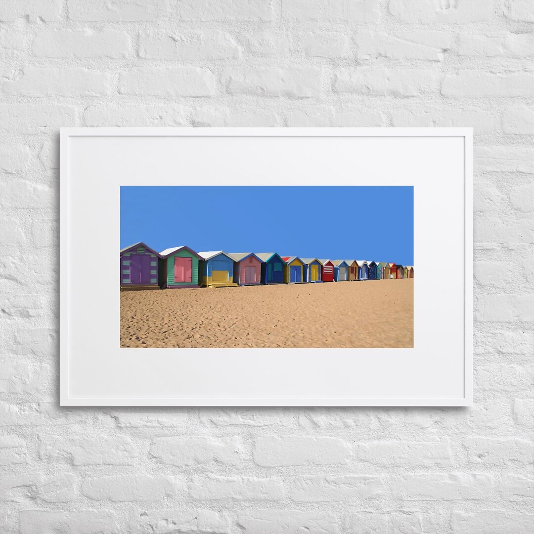 Beach Huts Print Digital Download| Printable Wall Art| Home Wall Decor ...