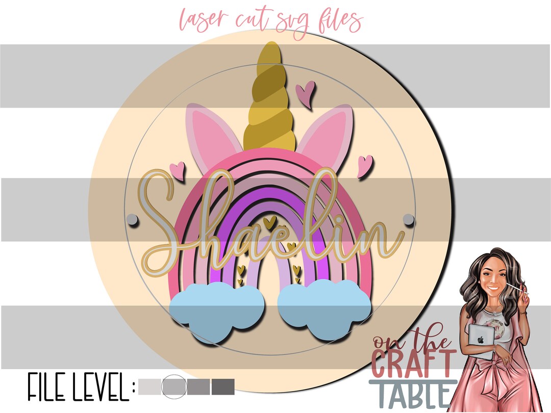 Shaelin Unicorn SVG File - Etsy