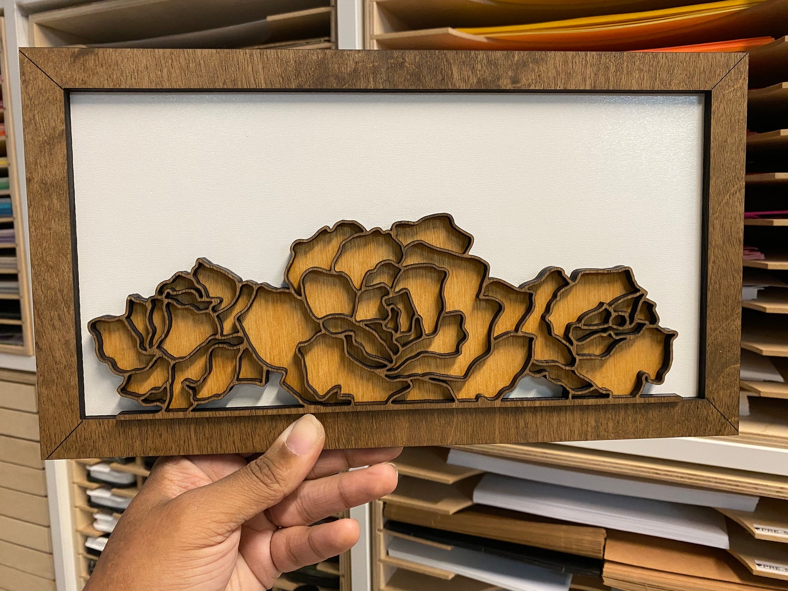 Triple Rosebud & Frame SVG FILE | Etsy