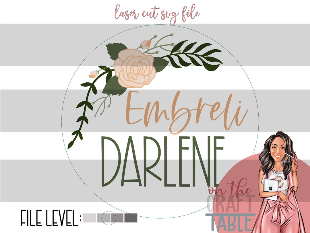 Emberli Floral SVG File - Etsy