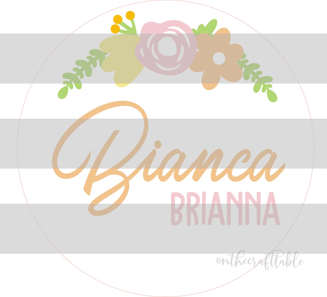 Bianca Floral SVG FILE - Etsy