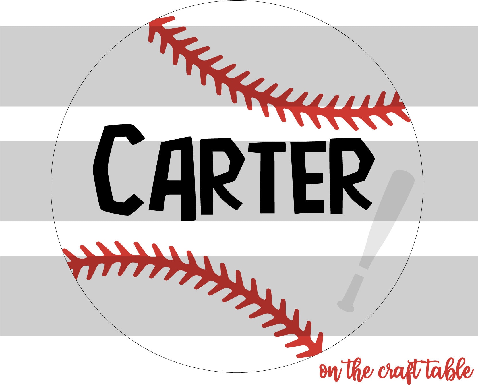 Carter Baseball SVG FILE - Etsy