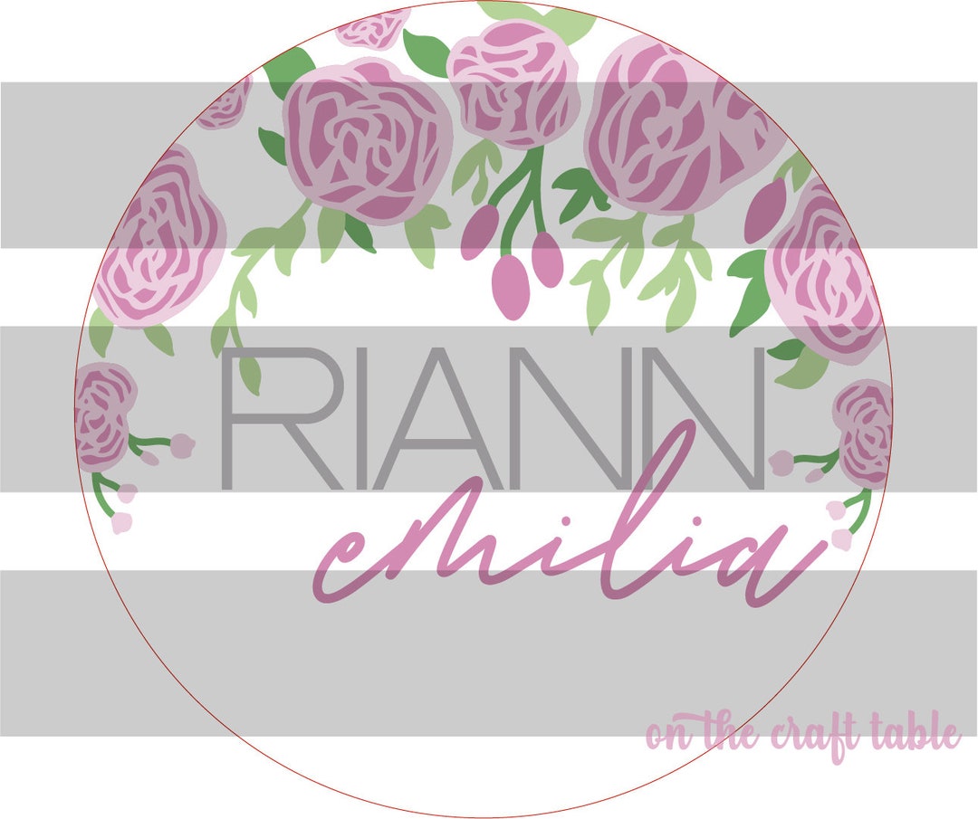 Riann Emilia Floral SVG FILE - Etsy