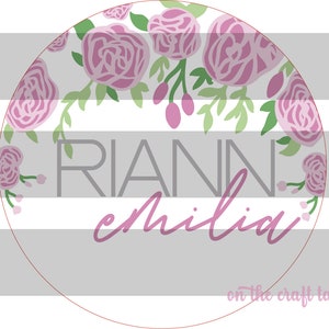 Riann Emilia Floral SVG FILE - Etsy