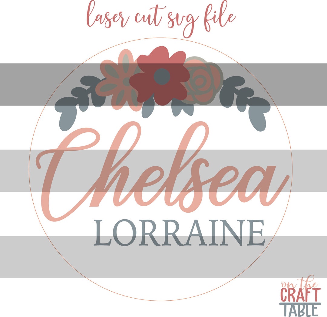 Chelsea Florals SVG FILE - Etsy