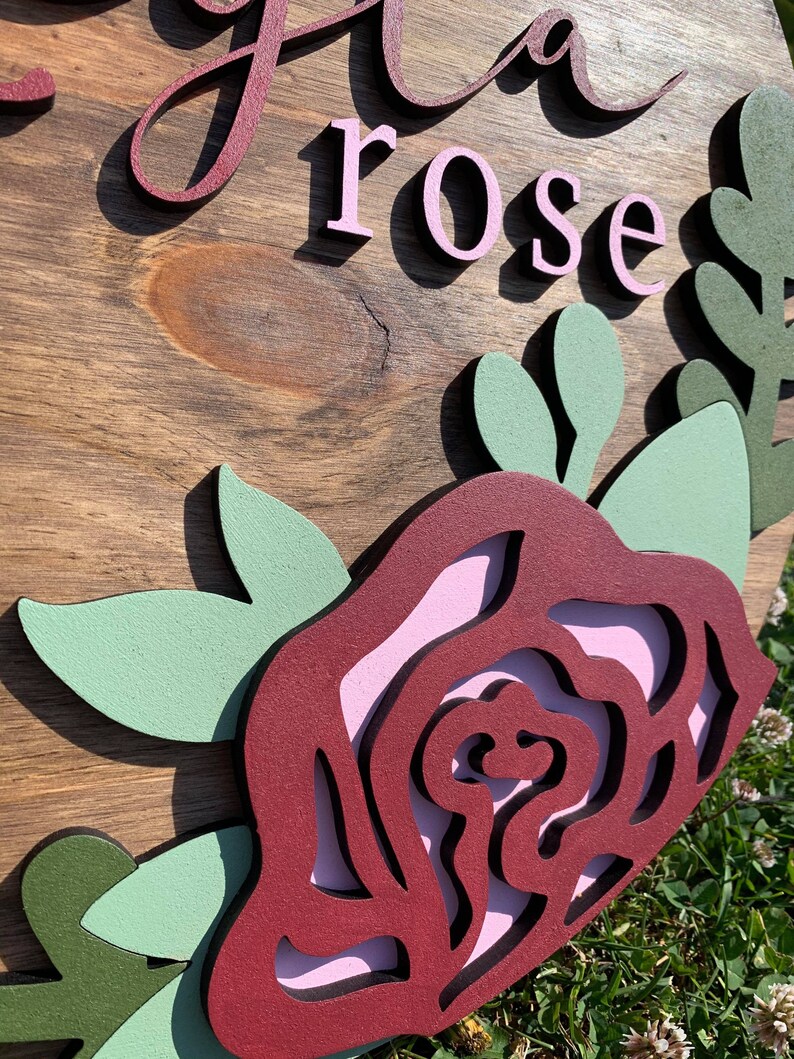 Leah Rose Floral SVG File | Etsy