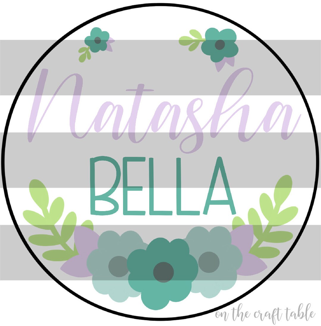 Natasha Bella Floral SVG FILE - Etsy