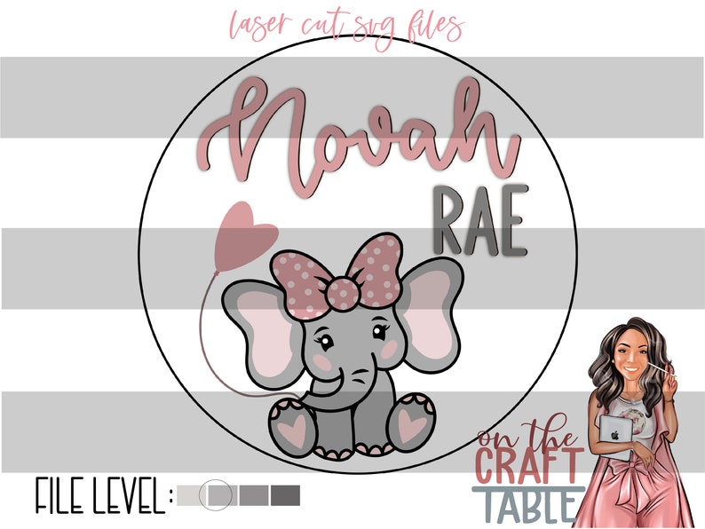 Novah Elephant SVG File - Etsy
