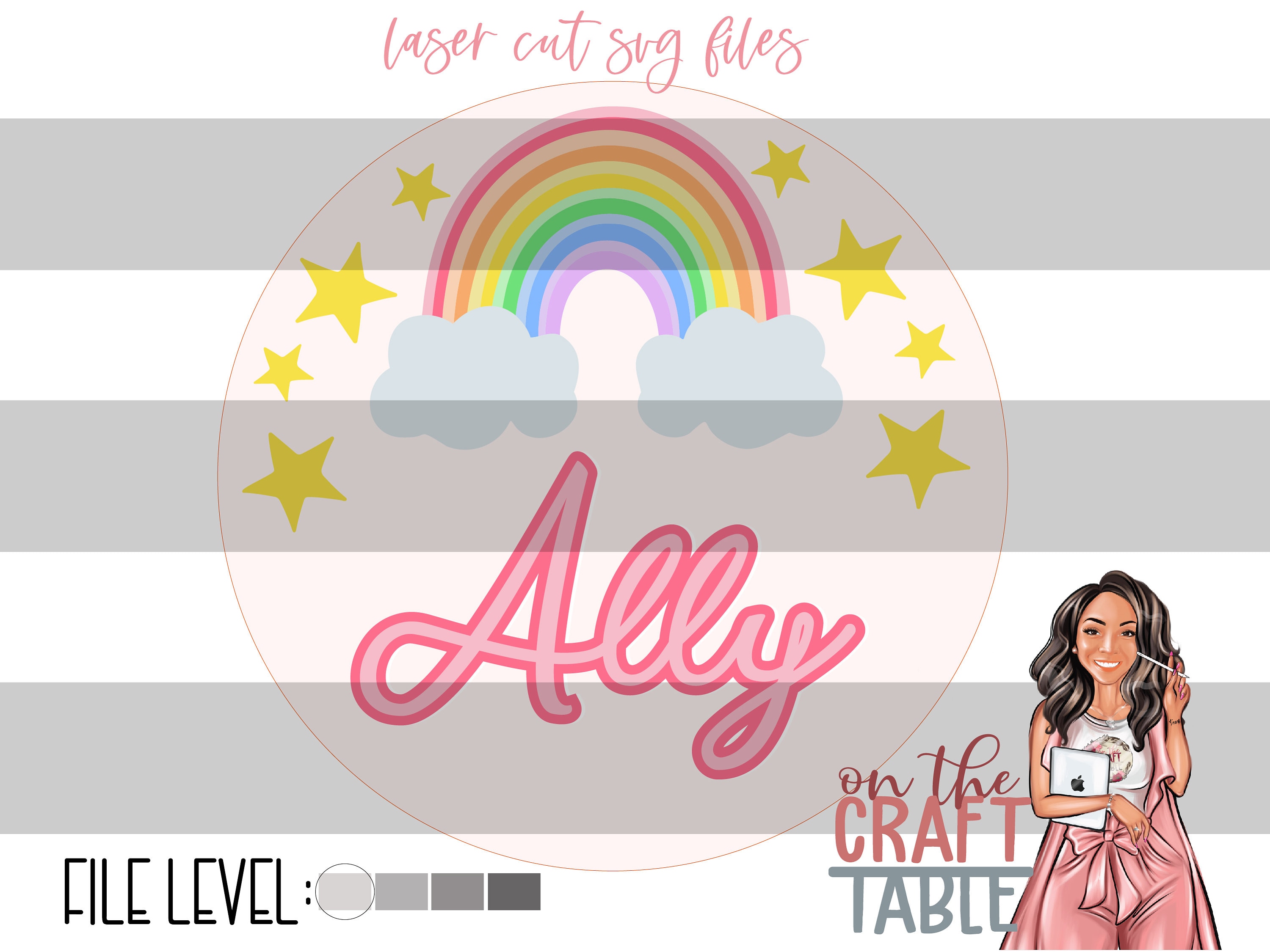 Ally Rainbow SVG File - Etsy