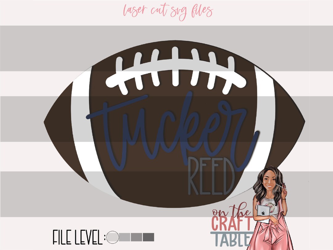 Tucker Football SVG File - Etsy
