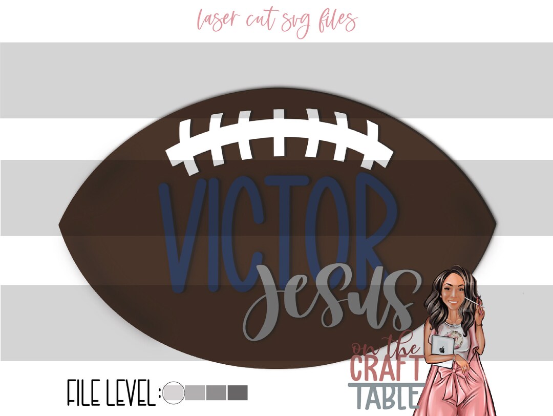 Victor Football SVG File - Etsy