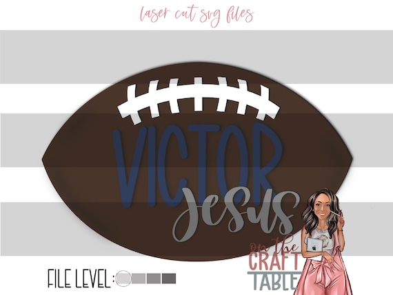 Victor Football SVG File - Etsy