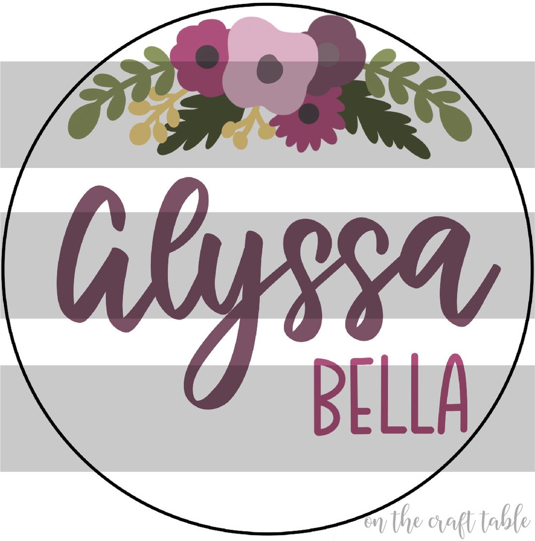 Alyssa Floral SVG FILE - Etsy