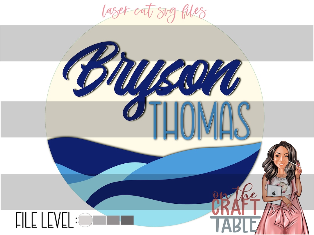 Bryson Waves SVG File - Etsy