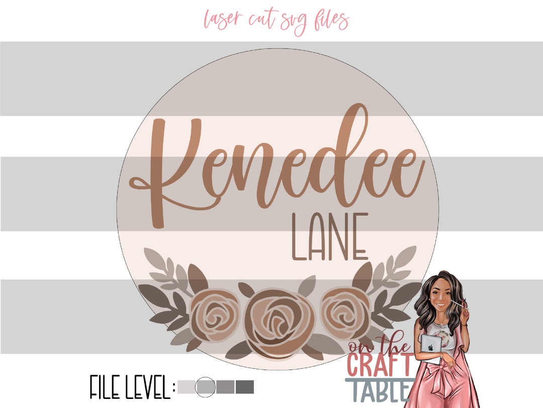 Kenedee Floral SVG File - Etsy
