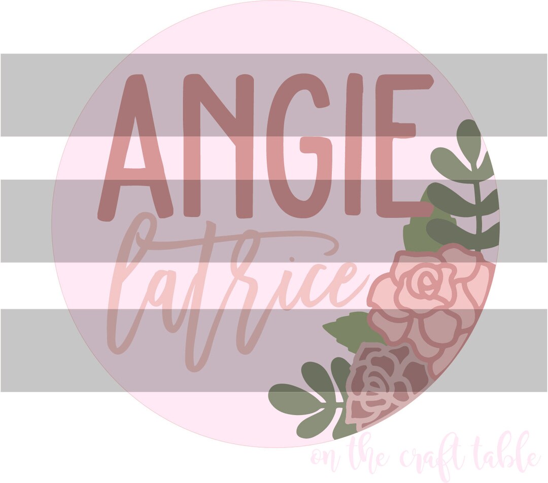Angie Latrice Florals SVG FILE - Etsy