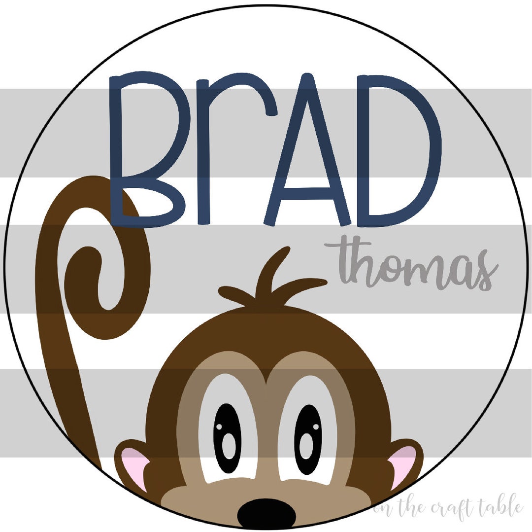 Brad Monkey SVG FILE - Etsy