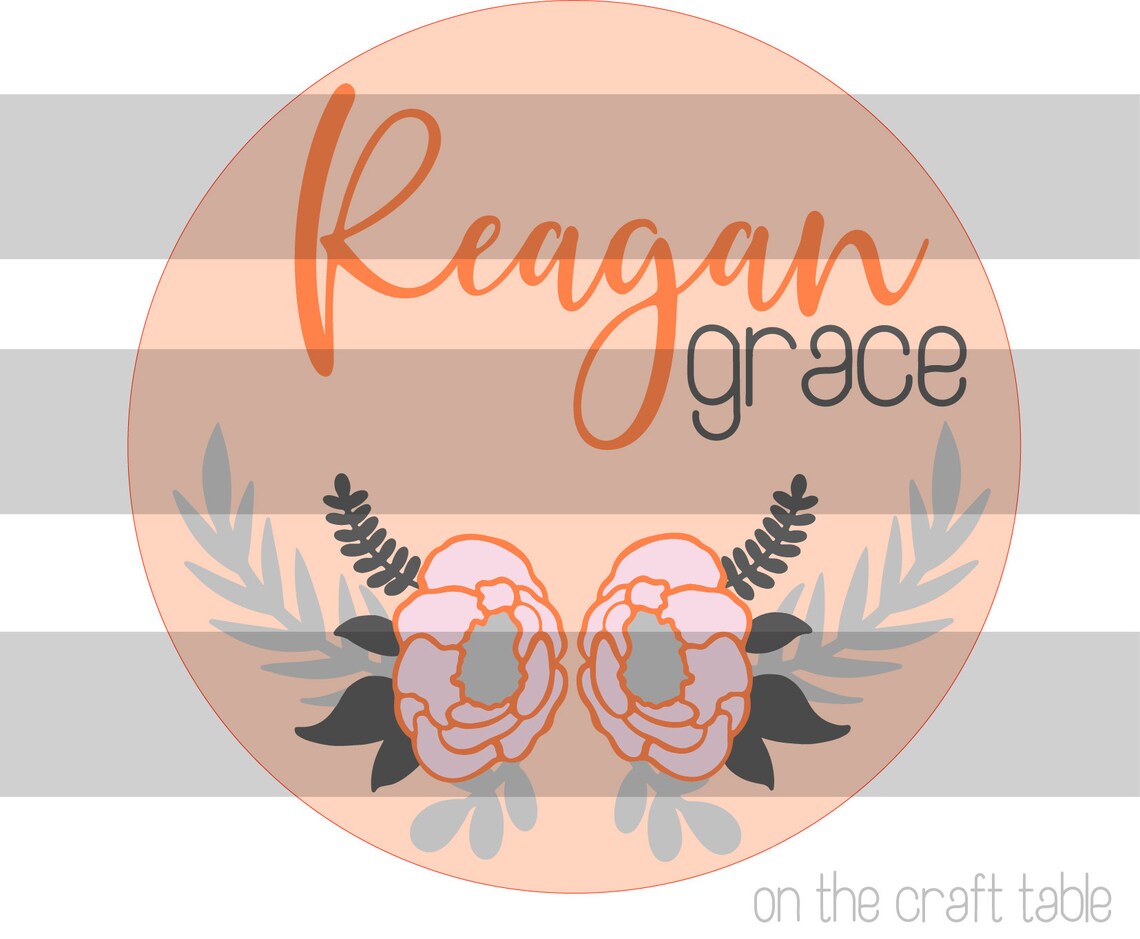 Reagan Grace SVG FILE - Etsy