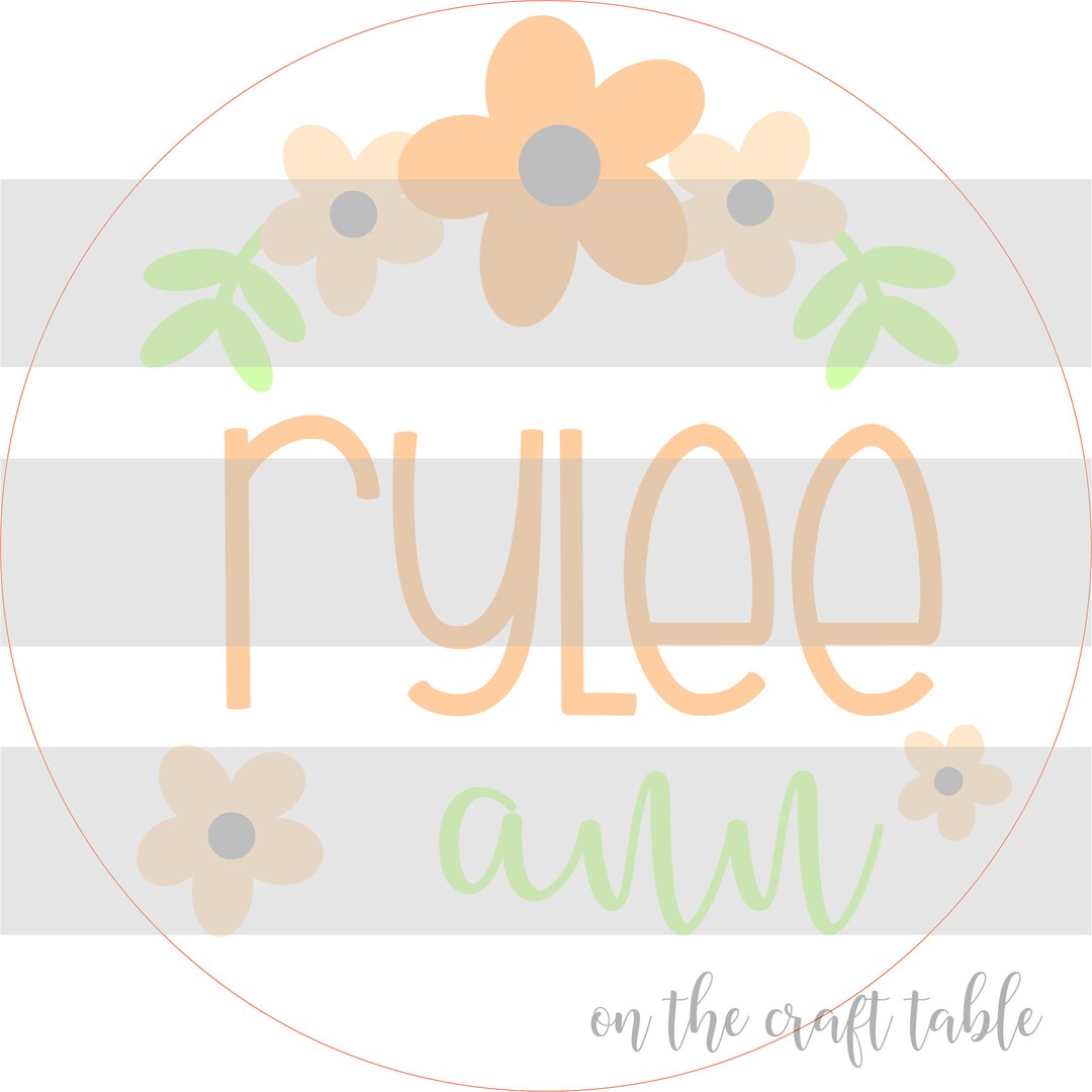 Rylee Ann Floral SVG FILE - Etsy