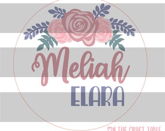 Layla Florals SVG FILE | Etsy