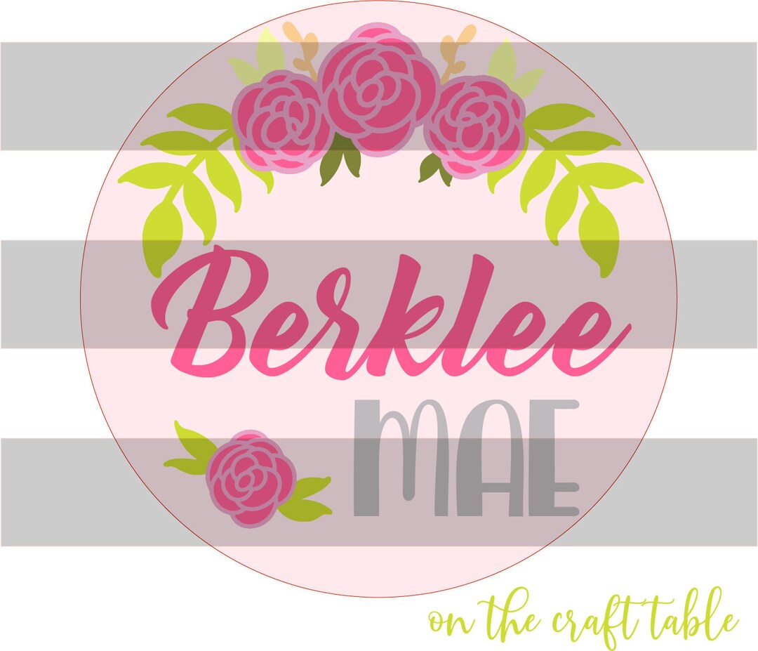 Berklee Floral SVG FILE - Etsy