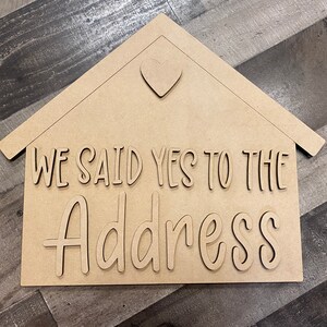 We Said Yes to the Address SVG FILE - Etsy