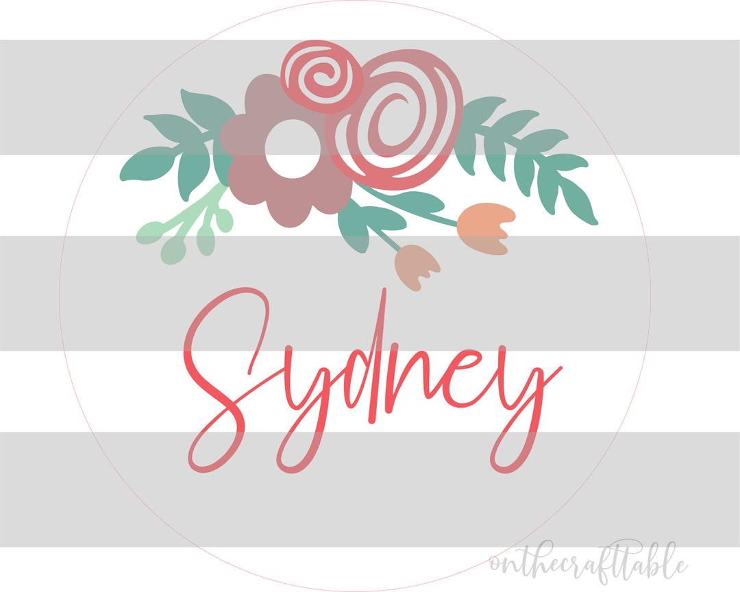 Sydney Floral SVG FILE - Etsy