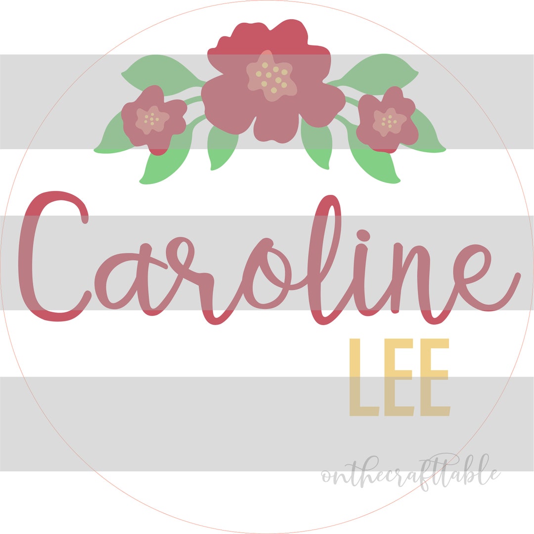Caroline Floral SVG FILE - Etsy