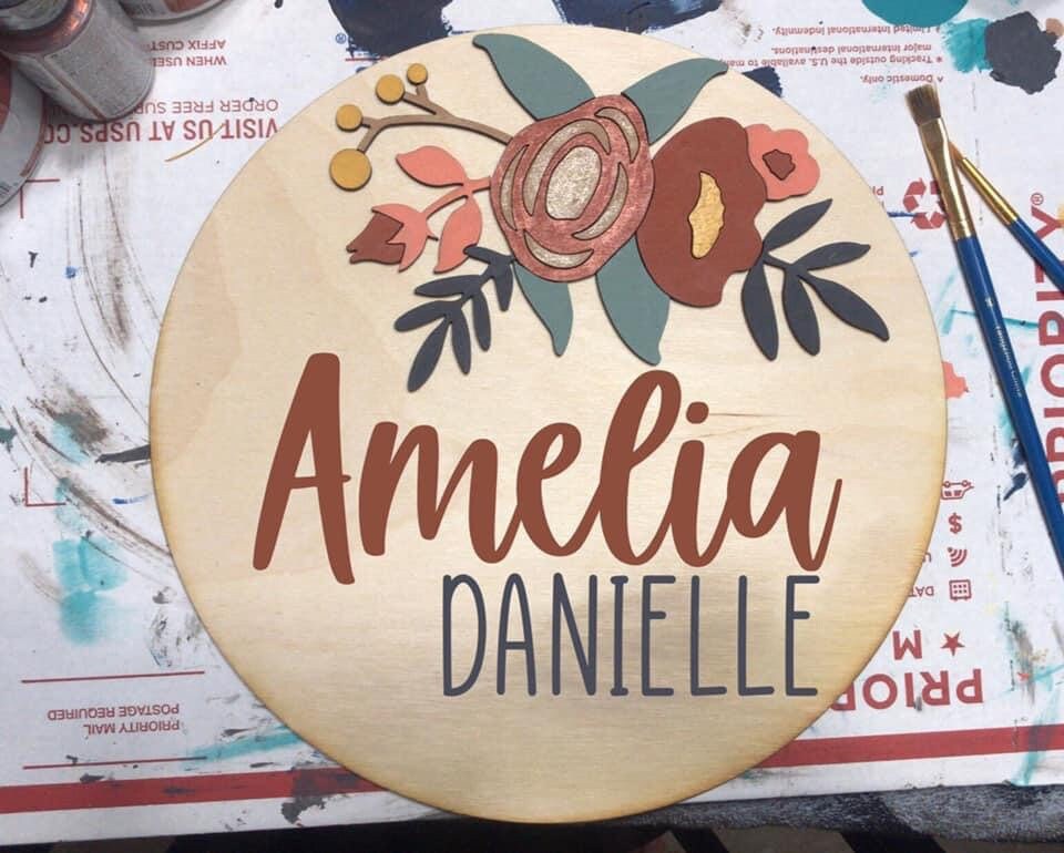 Emily Florals SVG FILE - Etsy