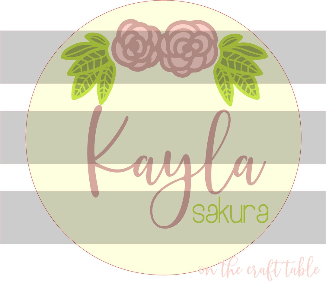 Kayla Sakura Floral SVG FILE - Etsy