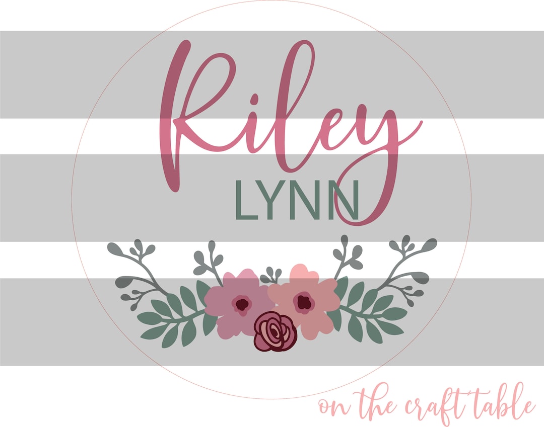 Riley Lynn Floral SVG FILE - Etsy