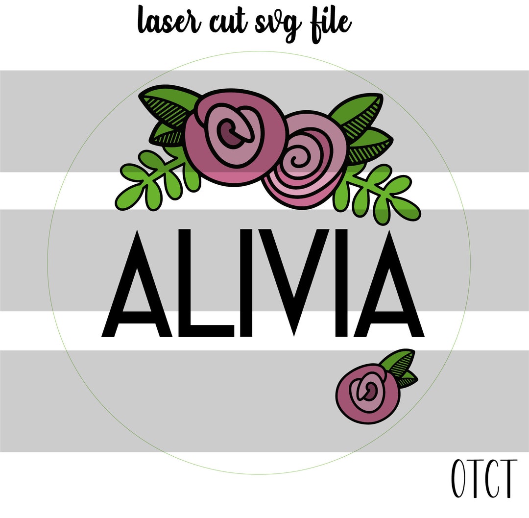 Alivia Floral SVG FILE - Etsy